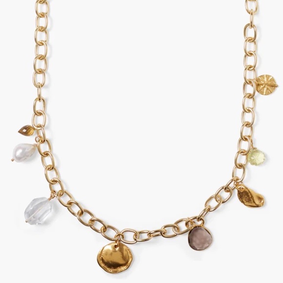 Chan Luu | Jewelry | New Chan Luu Anya Necklace Gold Mix Charm Pearl ...
